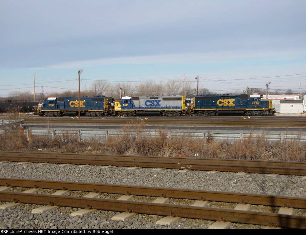 CSX 2556, 4451, and 4428